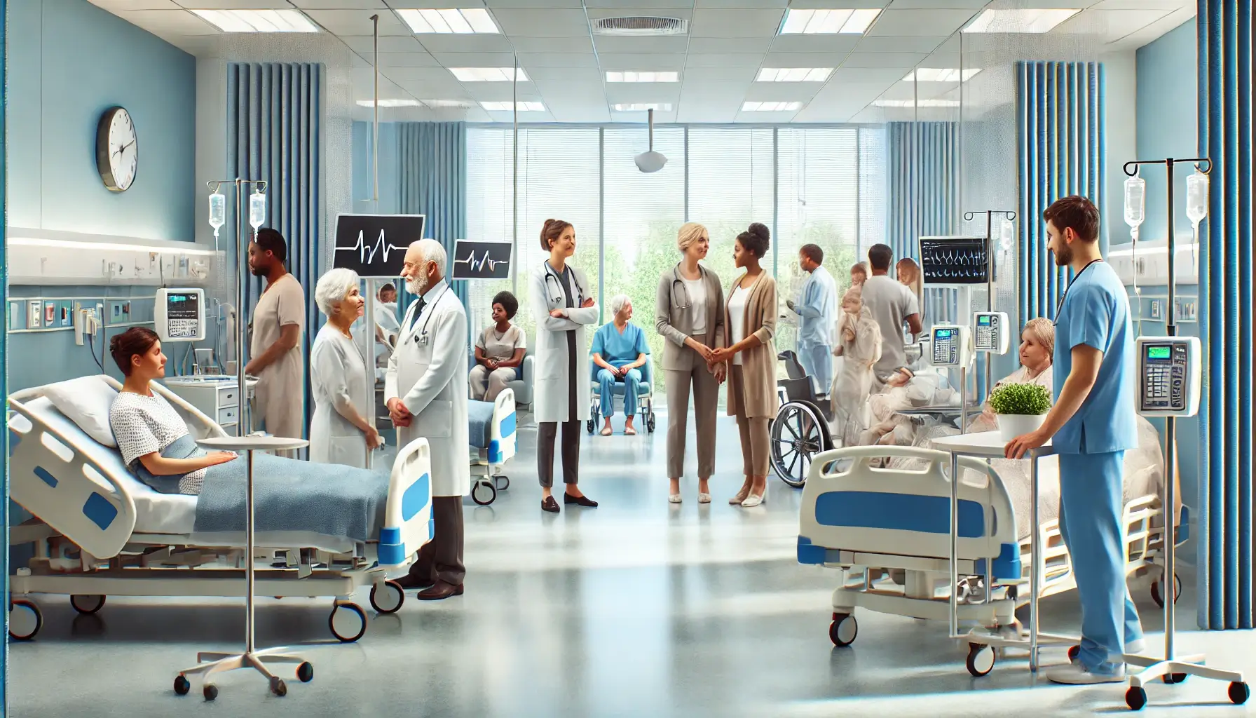 DALL·E 2024-08-13 07.24.54 – A hospital scene with diverse human ...